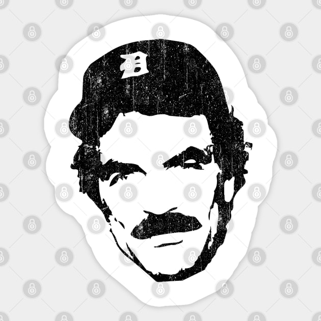 Tom Selleck Vintage Style Tom Selleck Magnum Pi Sticker Teepublic
